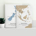 Custom Map Europe Personalised Travel Journal – Travel Journal Company