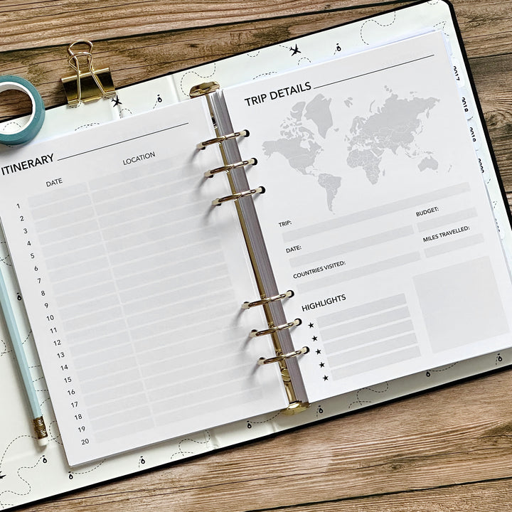 The Ultimate Travel Journal Binder – Travel Journal Company