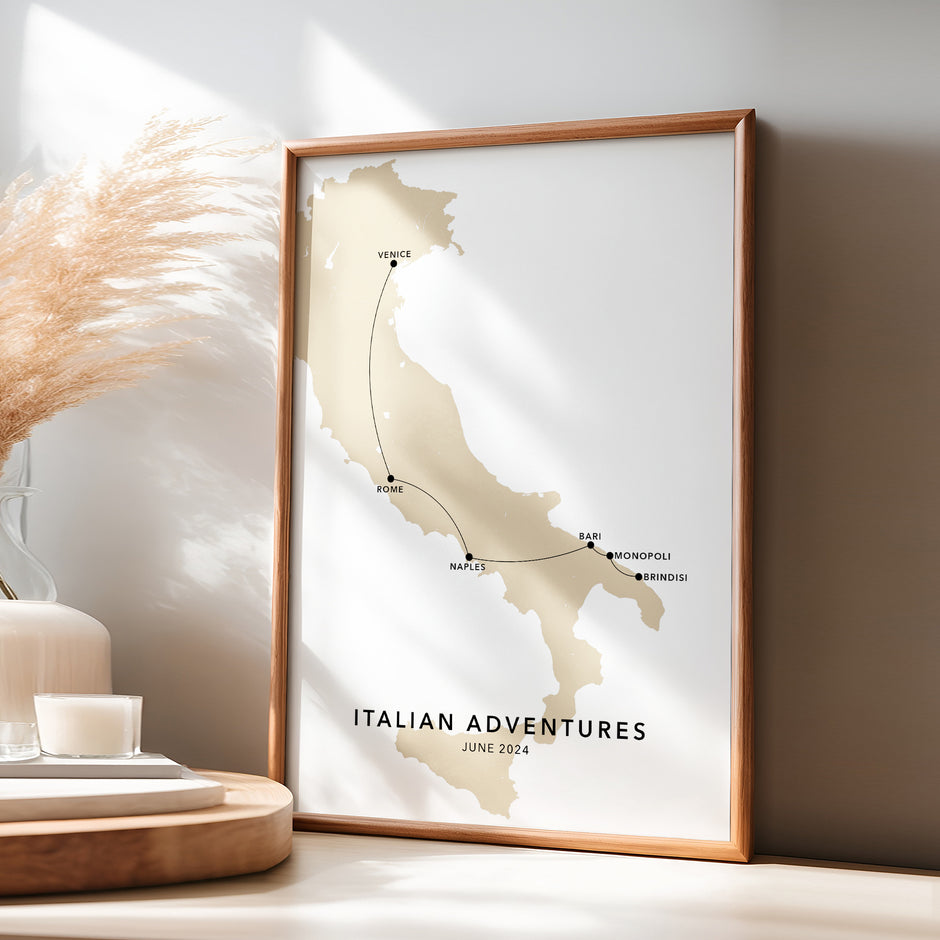 Custom Travel Map Posters – Travel Journal Company