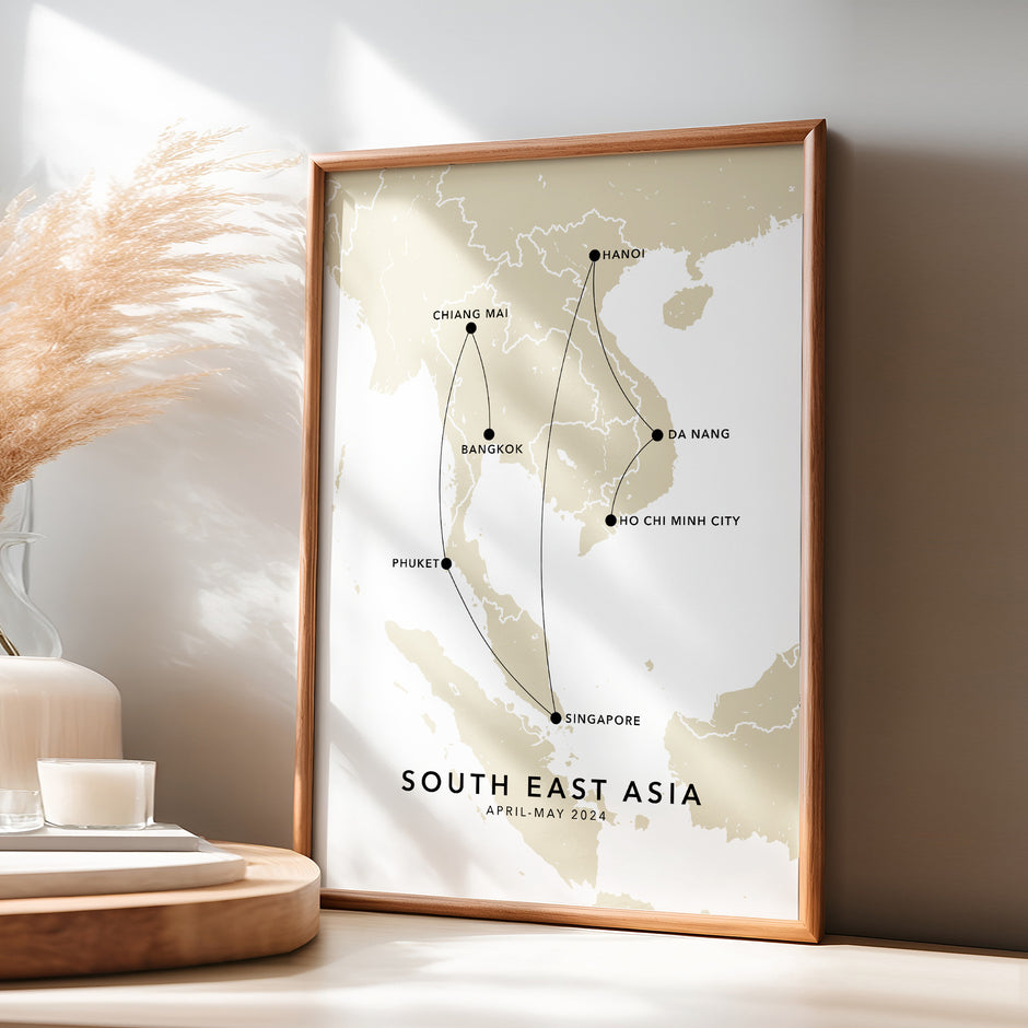 Custom Travel Map Posters – Travel Journal Company