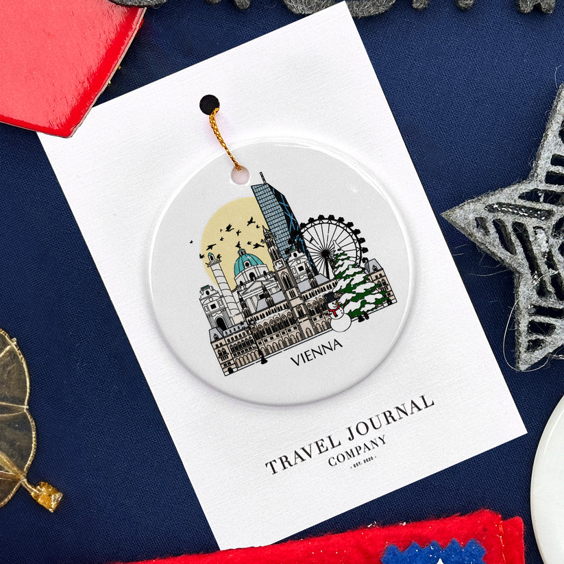 Vienna Austria Personalised Christmas Tree Ornament – Travel Journal ...