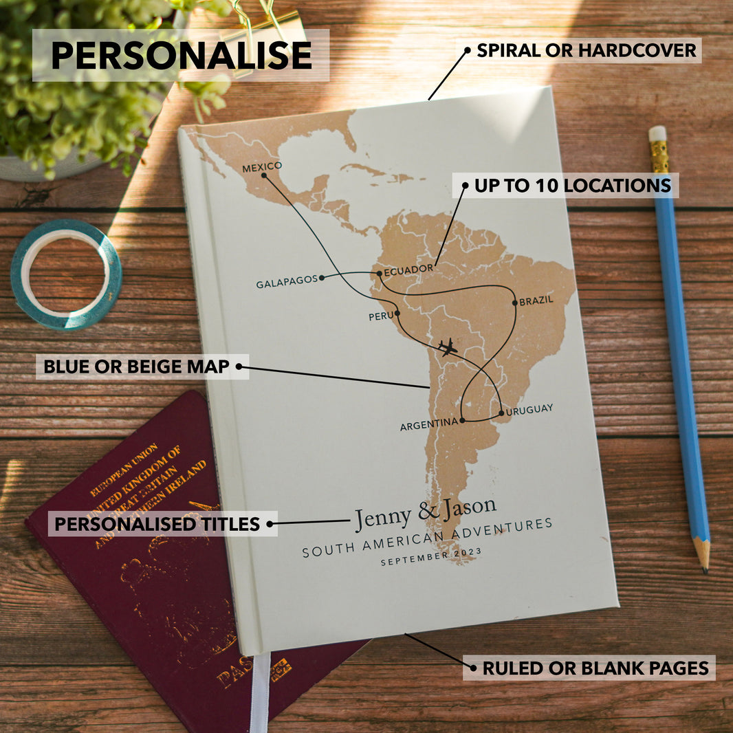 Custom Map Journals – Travel Journal Company