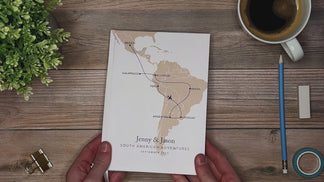 Custom Map Europe Personalised Travel Journal – Travel Journal Company